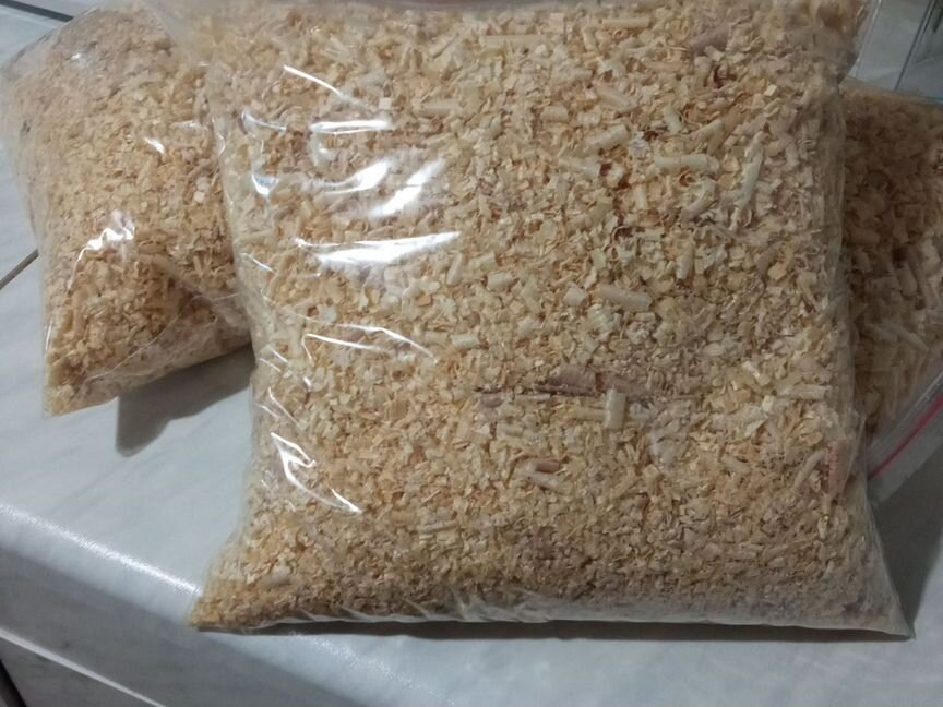 Опилки в упаковке