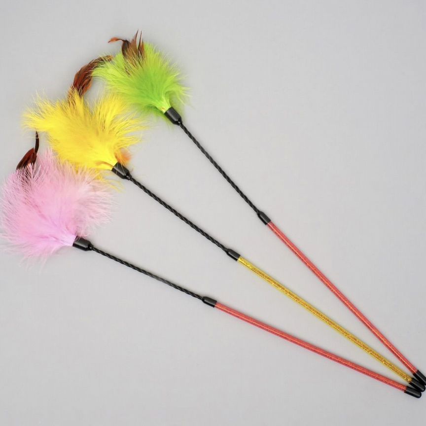 Дразнилка "Пушок с ушками", двойная ручка