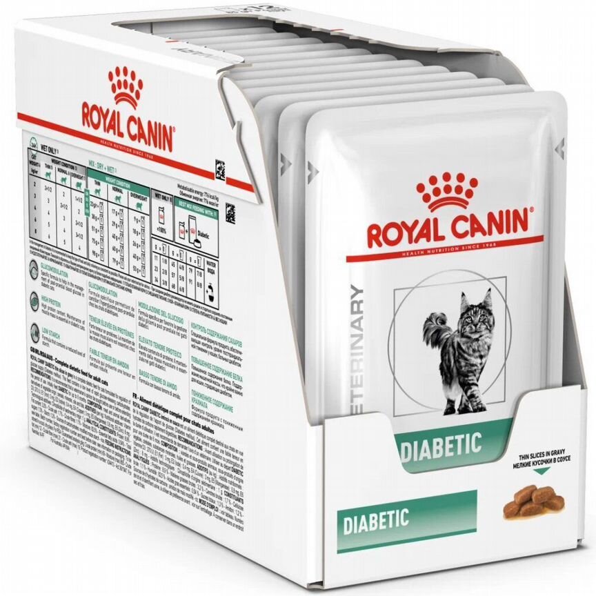 Royal Сanin Diabetic влажный корм для кошек 12 пак