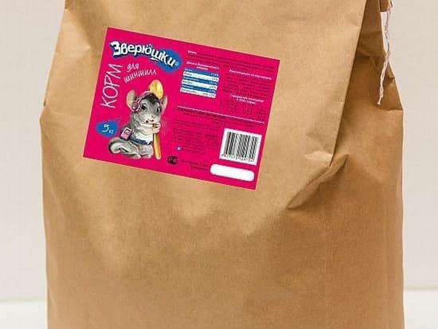 Зверюшки корм для шиншилл 5 кг