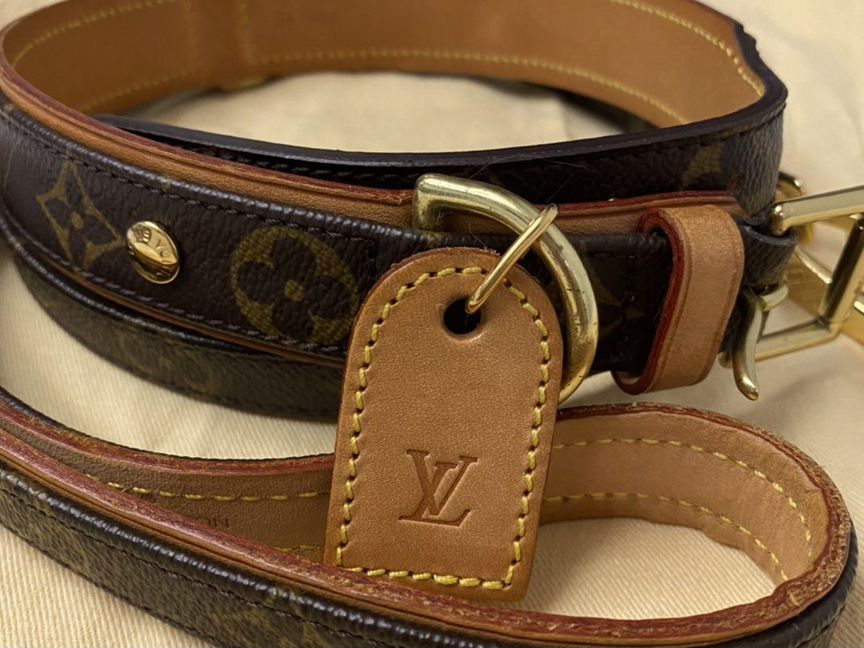 Ошейник и поводок Louis Vuitton (оригинал)