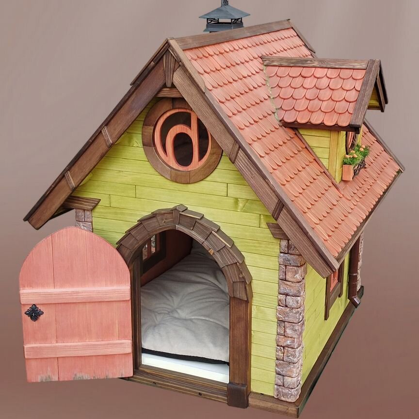 Домик для собачки, дерево