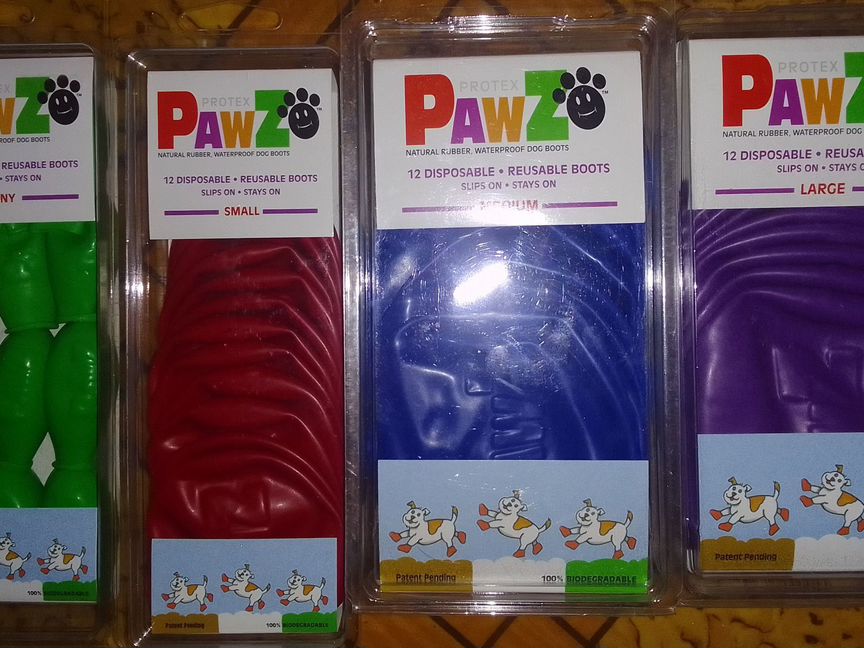 Ботинки каучуковые для собак PawZ 5 размеров