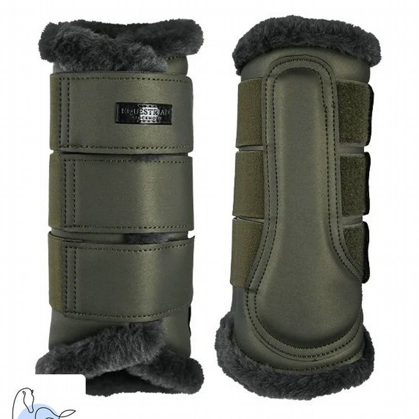 Ногавки Brushing от Equestrian Stockholm - Оливковый