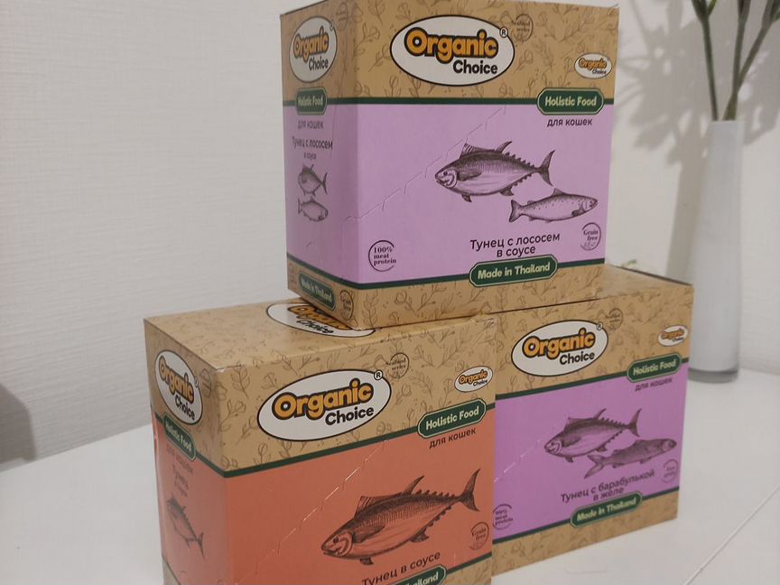 Паучи для кошек Organic Choice Тайланд