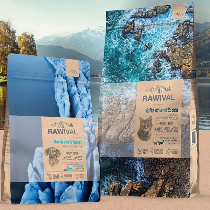 Сухой корм Rawival (Сербия) TB для кошек, 12 кг