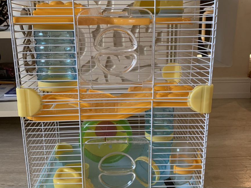 Клетка для хомяка 3-х уровневая и переноска