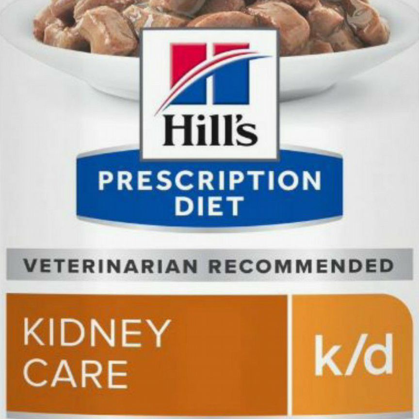 Паучи Hill's kidney care k/d с лососем, 23 штуки