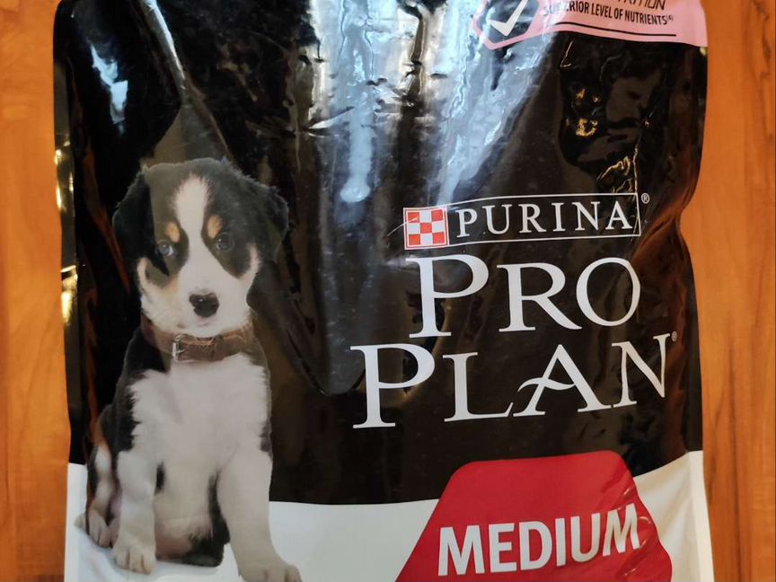 Корм для щенков Pro Plan Puppy medium 12кг лосось