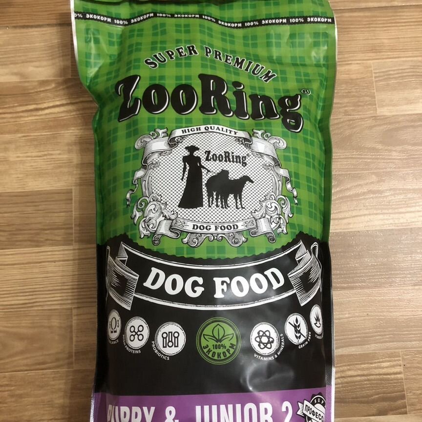 Сухой корм ZooRing Puppy&Junior Ягненок и рис