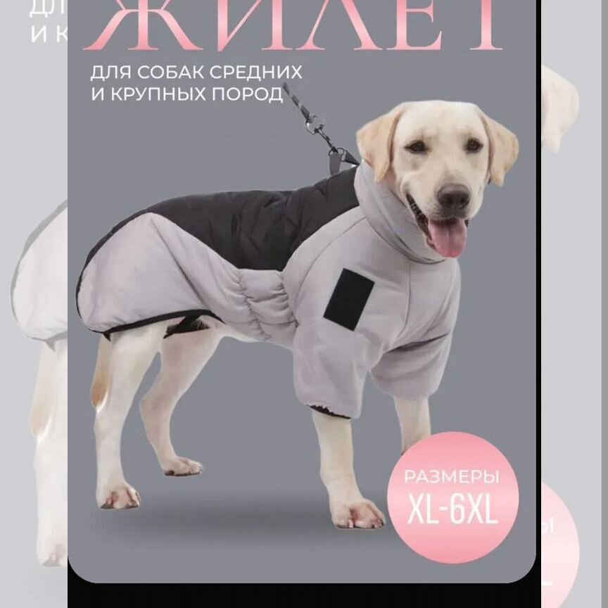 Жилетка для крупных собак