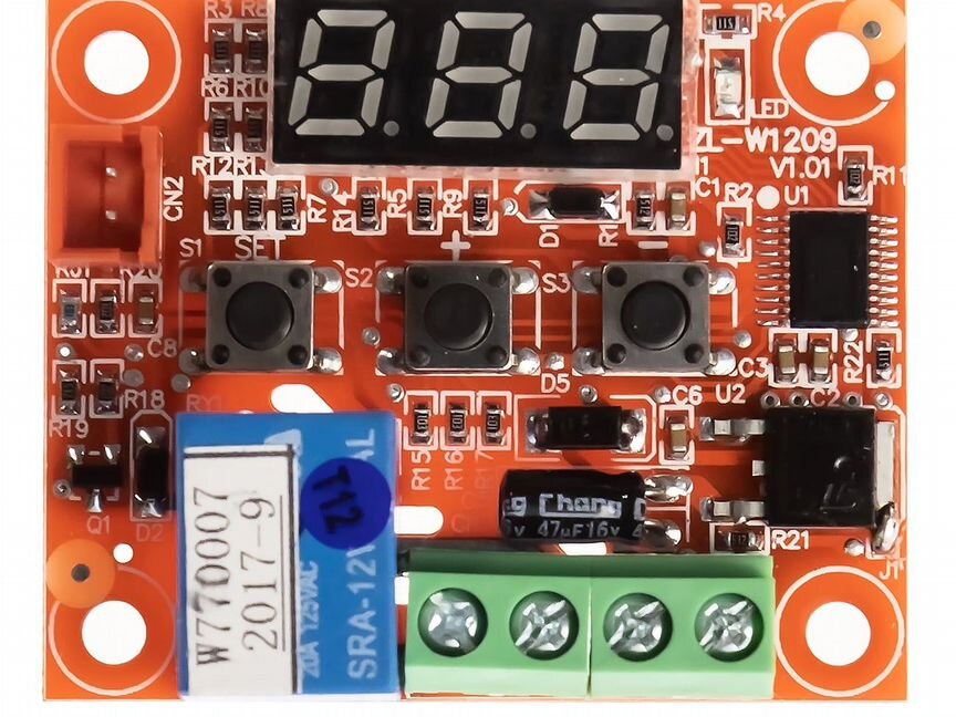 Таймер цифровой бескорпусный TR 12v