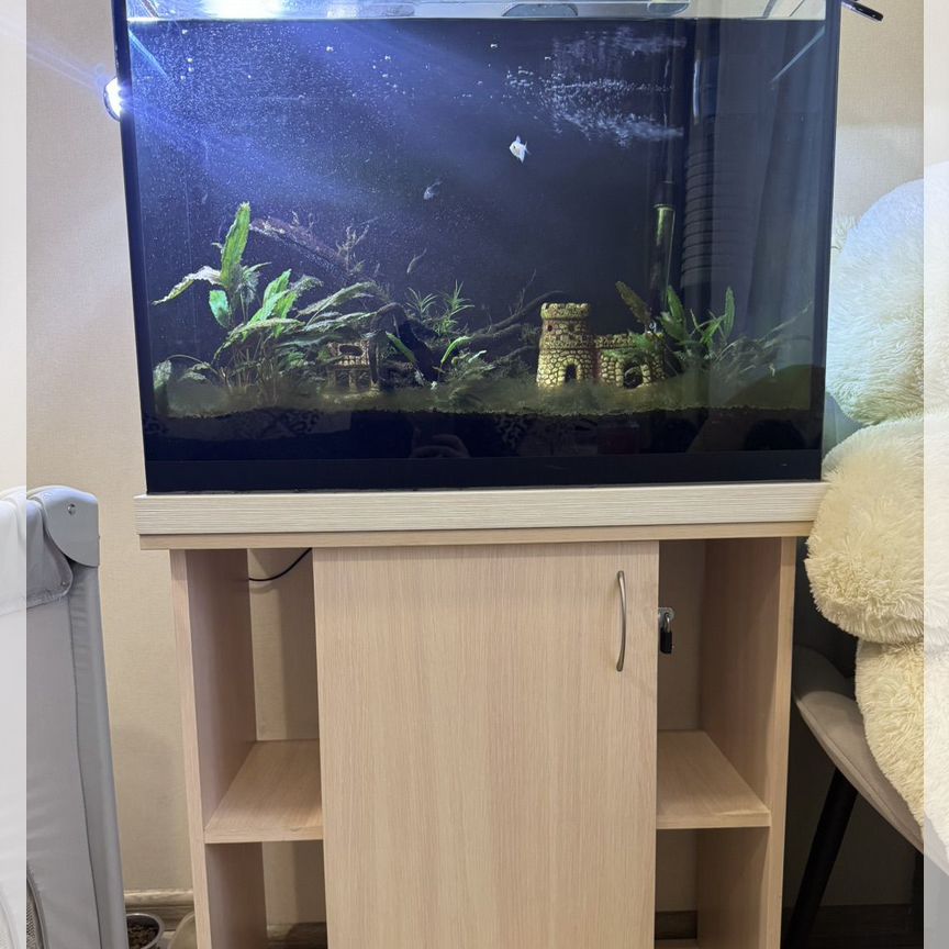 Аквариум 100 литров с тумбой
