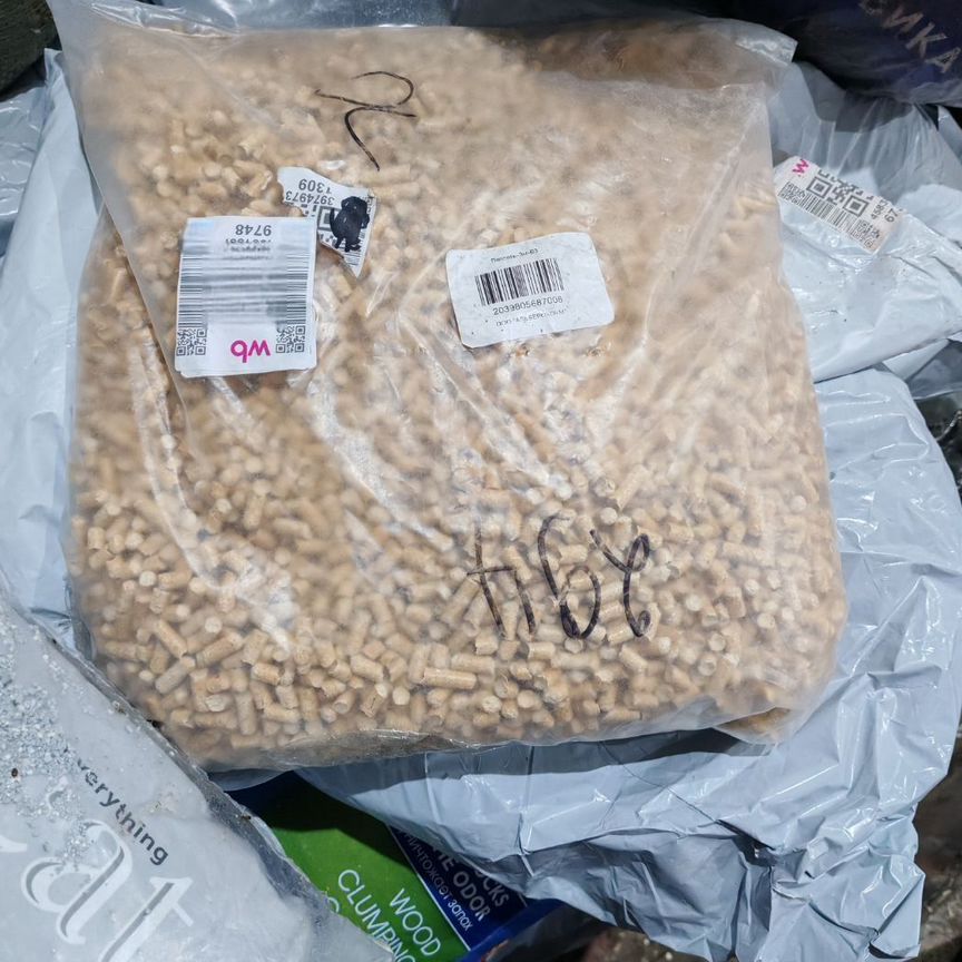 Наполнитель для кошачьего туалета древесный