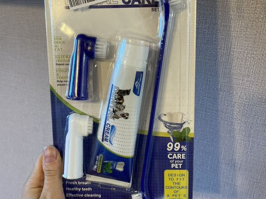 Набор для чистки зубов кошкам/собакам