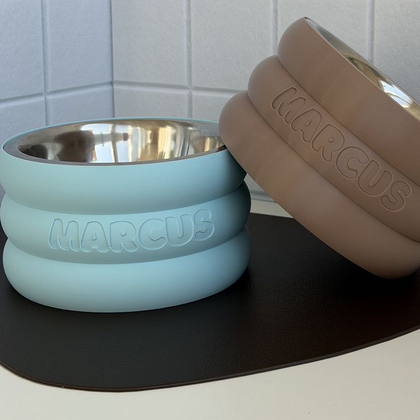 Именная миска   подставка, выбирайте размер и цвет