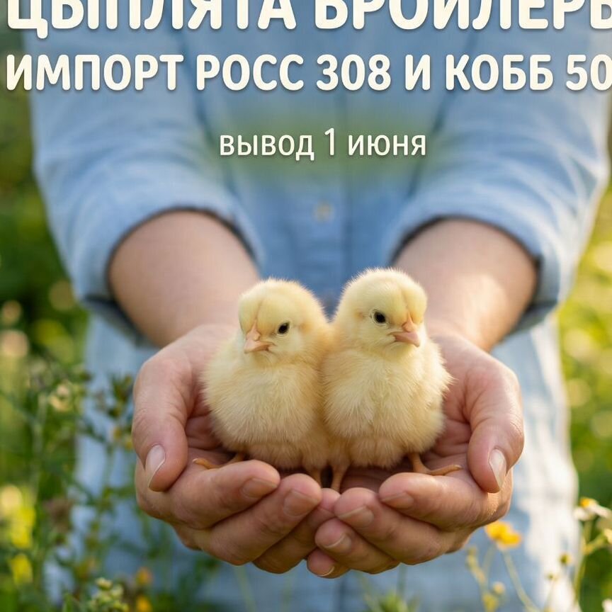 Цыплята бройлеры кобб 500
