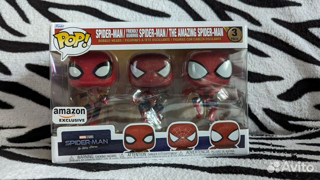 Funko Pop Spider man 3 pack Amazon exc купить в Москве | Хобби и отдых ...