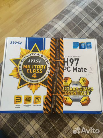 Материнская плата msi h97 pc mate купить в Москве | Электроника | Авито