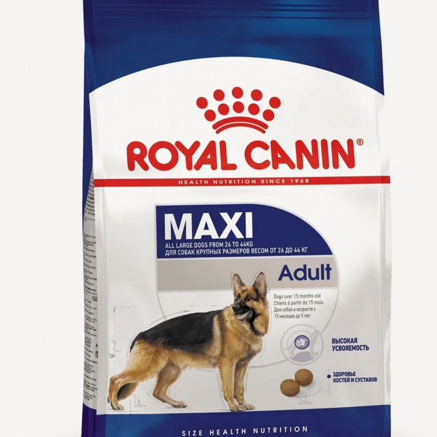 Корм для собак royal canin maxi 15 кг