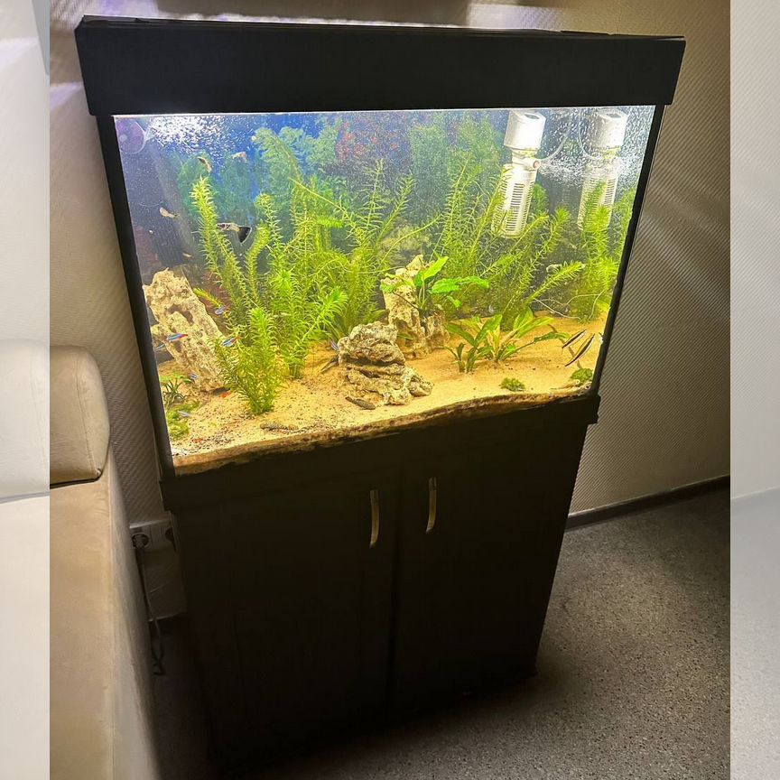 Аквариум с тумбой бу
