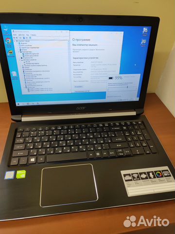 Ноутбук Acer N17C4 GeForce MX150, SSD купить в Москве | Электроника | Авито