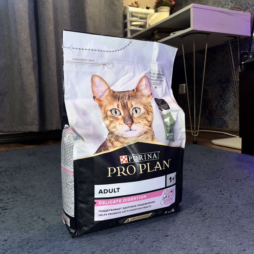 Pro Plan 3 кг для кошек с ягненком