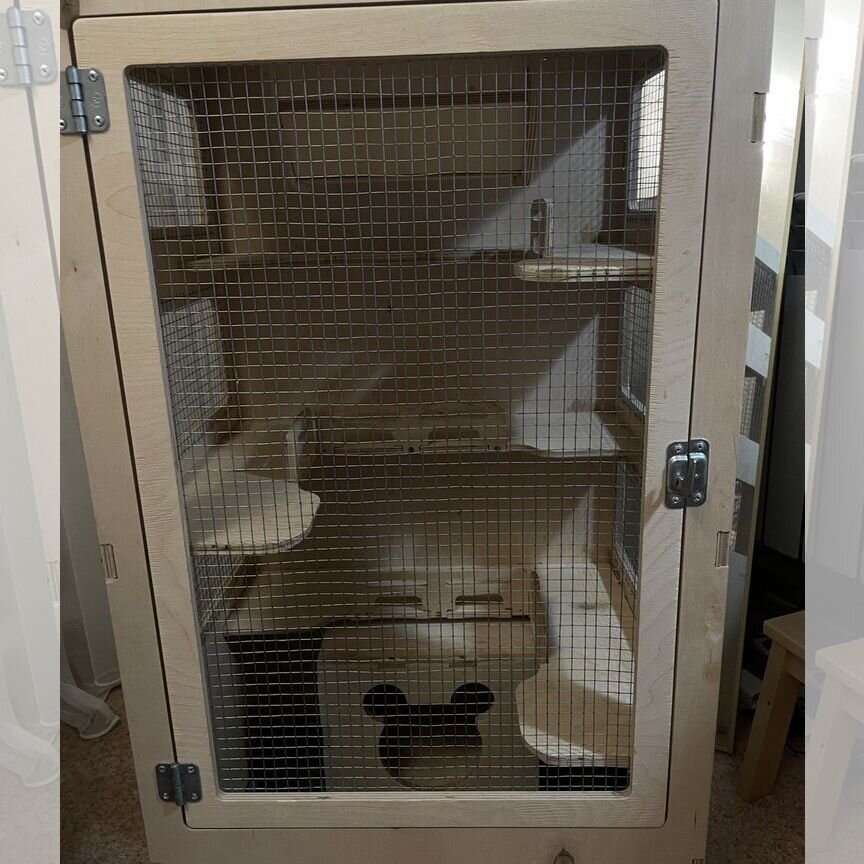 Клетка витрина для шиншилл, дегу