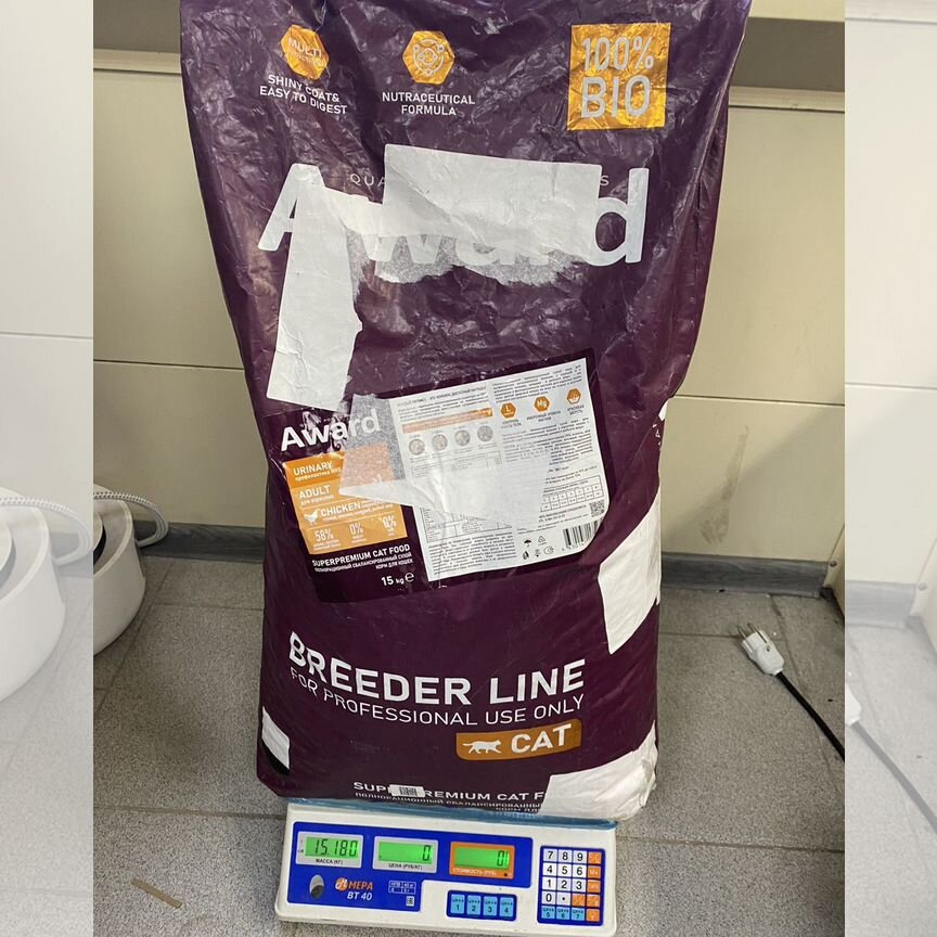 Сухой корм award для взрослых кошек 15кг