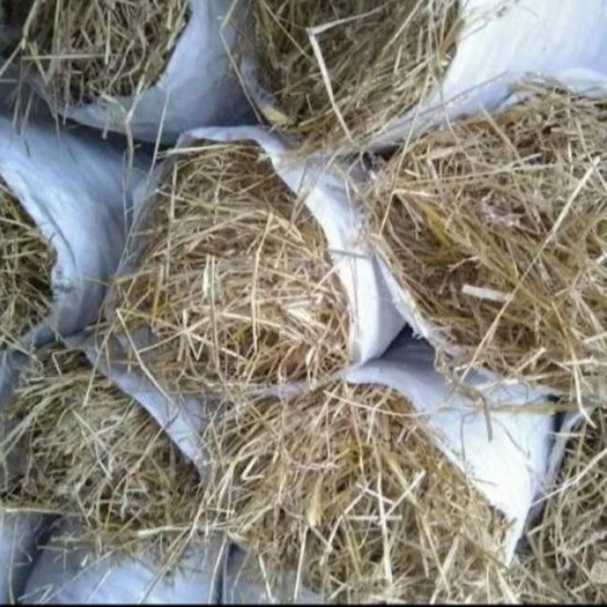 Продам сено, солома в мешках
