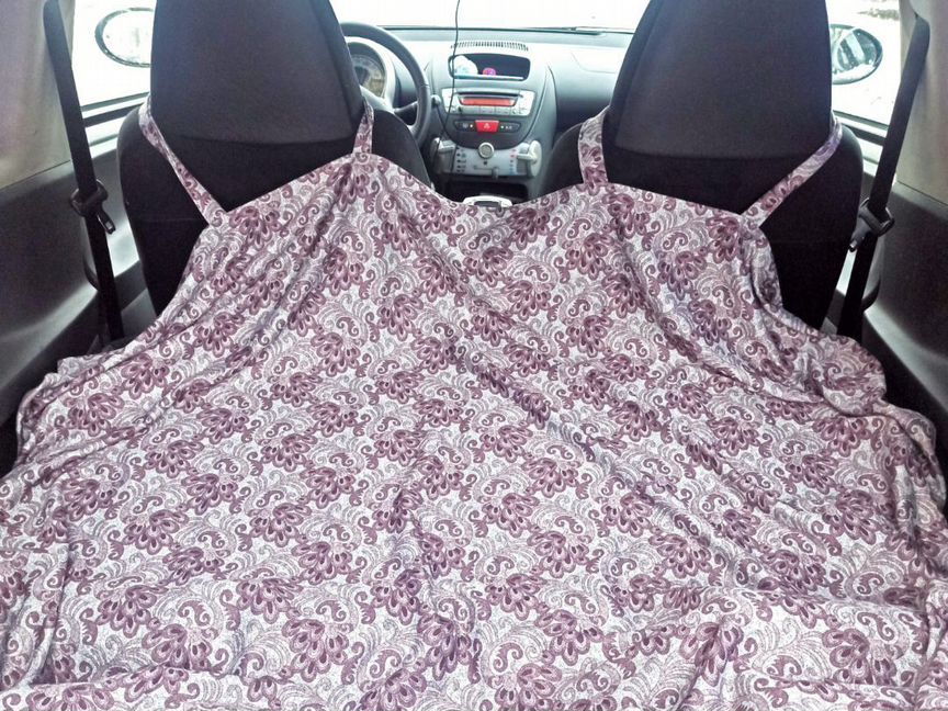 Перевозка плед для собак в авто с аксессуарами