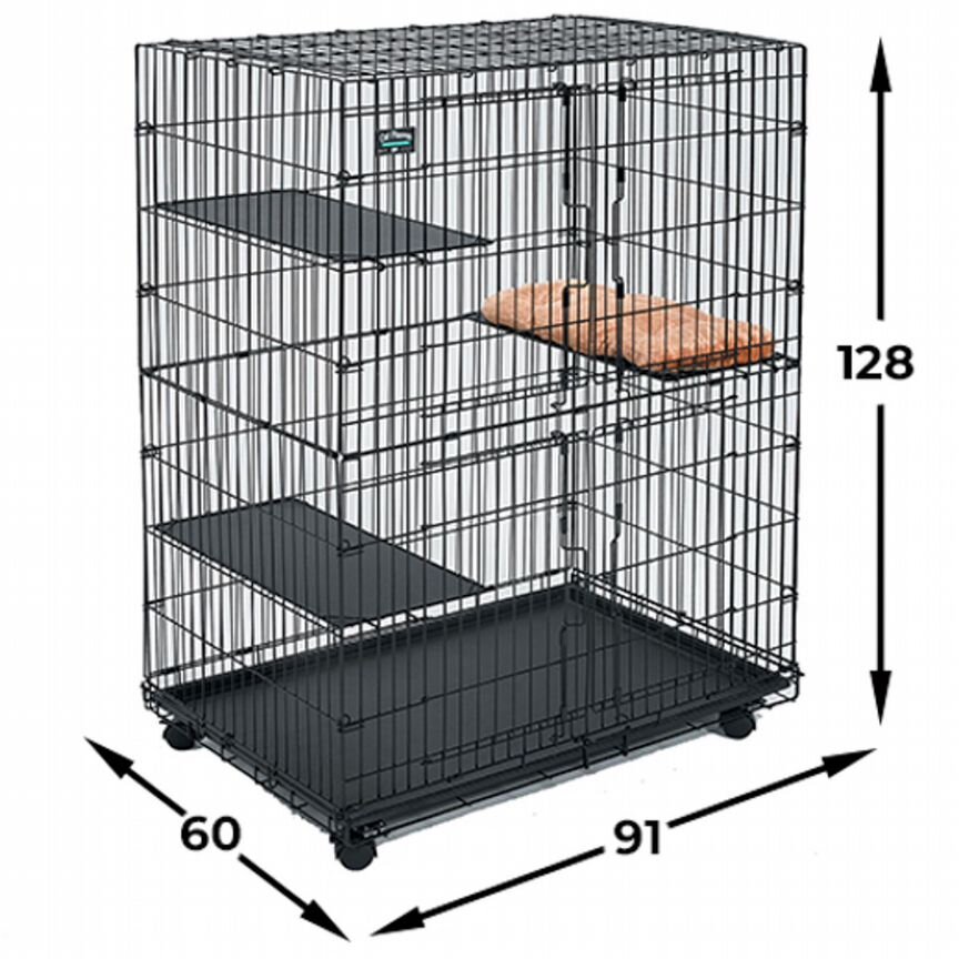 Клетка MidWest Cat Playpens для кошек 91х60х128h с