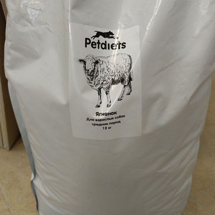Корм сухой "Petdiets"для собак, 12кг