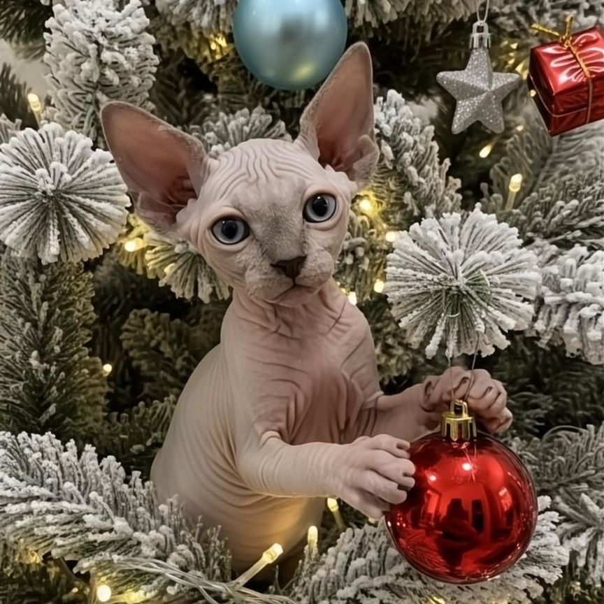 Канадский сфинкс котёнок