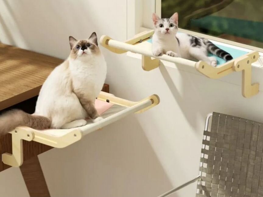 Подвесной гамак для кошки