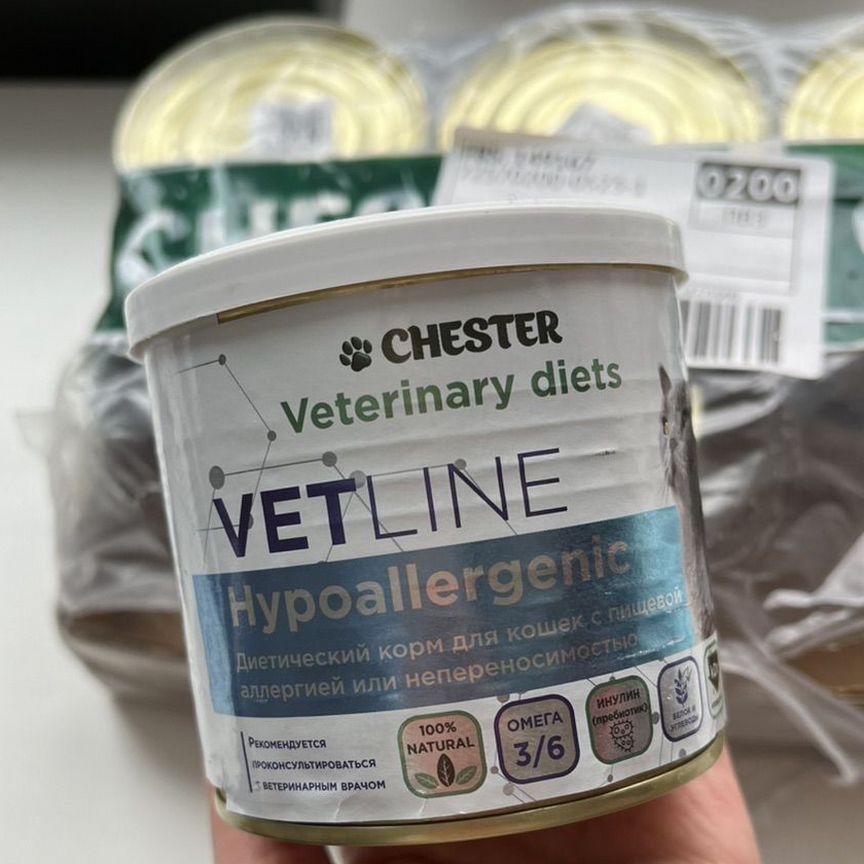 Влажный корм chester vetline Hypoallergenic