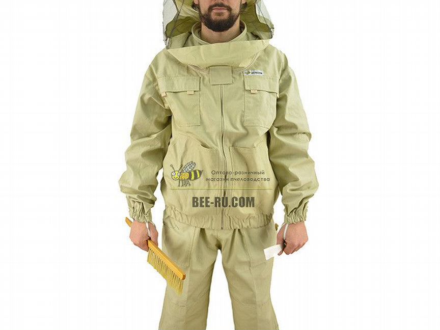 Костюм пчеловода люкс (саржа бежевая)