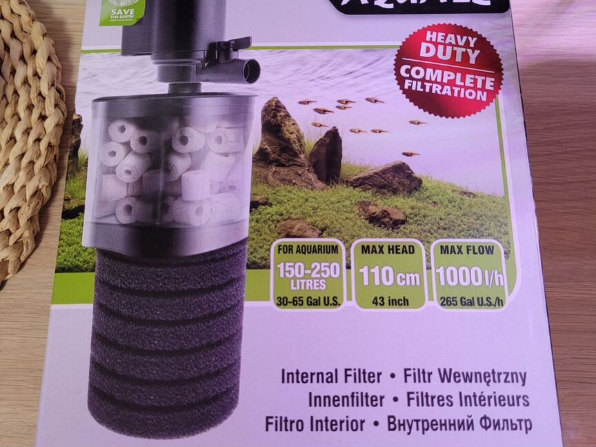 Внутренний фильтр aquael turbo filter 1000