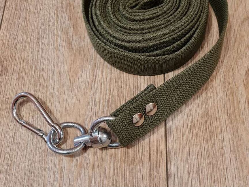 Брезентовый поводок для собак