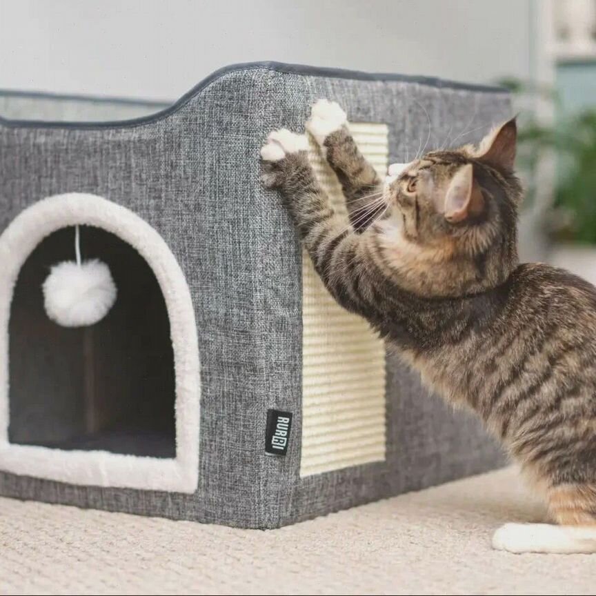 Два домика складных домика для котят