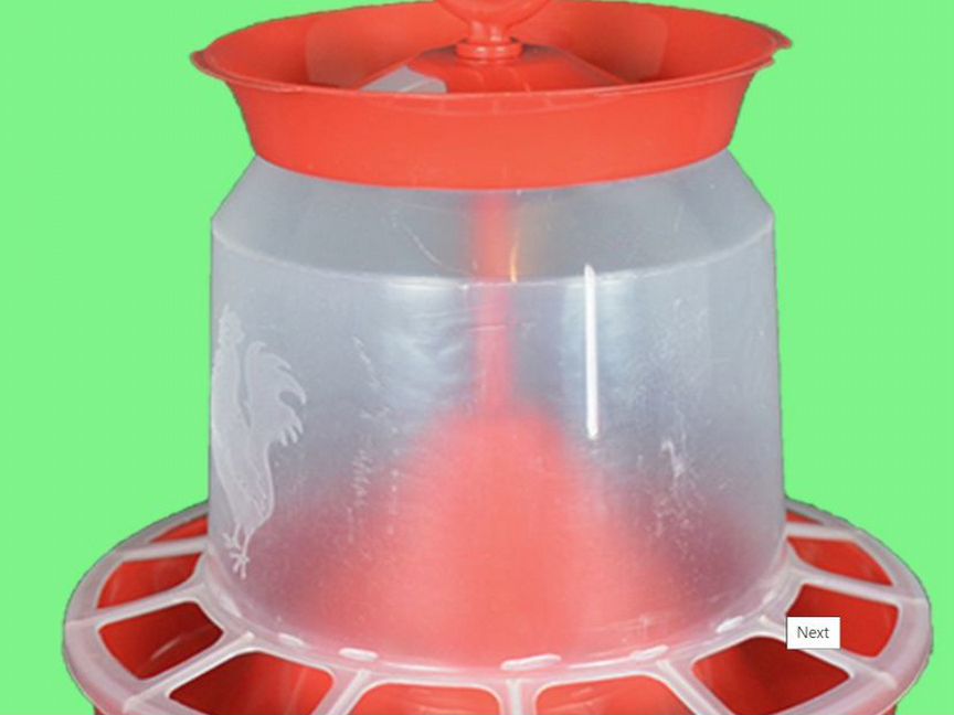 Уличные кормушки для кур 5л красная