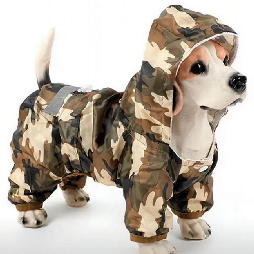 Одежда для Собак Мелких Пород Дождевик Комбез