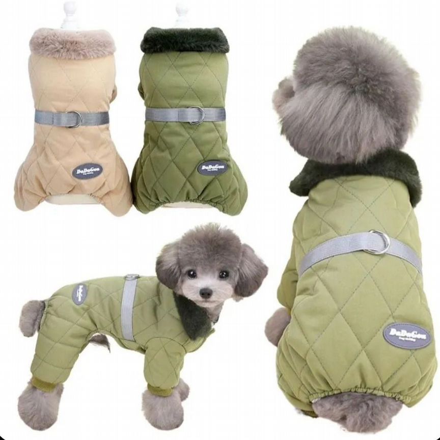 Зимний комбинезон для маленькой собаки