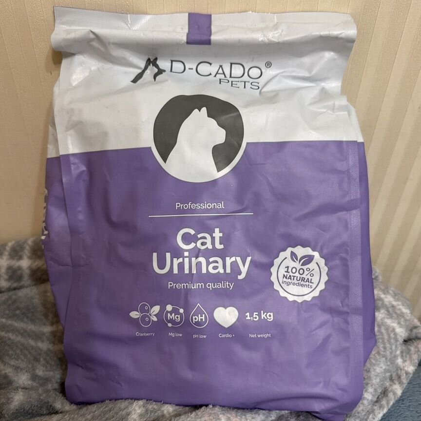 Корм кошачий D-cado pets urinary новый