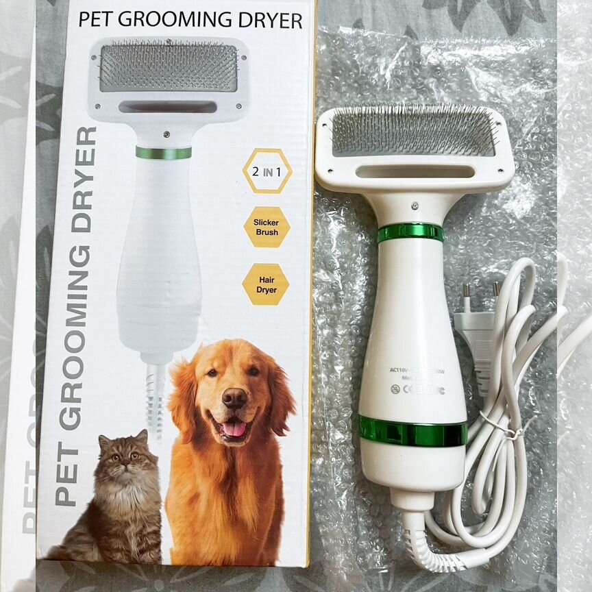 Фен расческа для собак и кошек