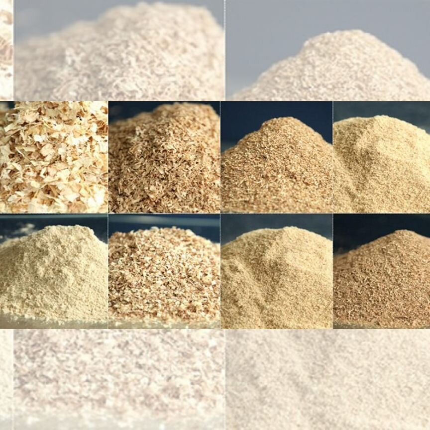 Опилки в мешках