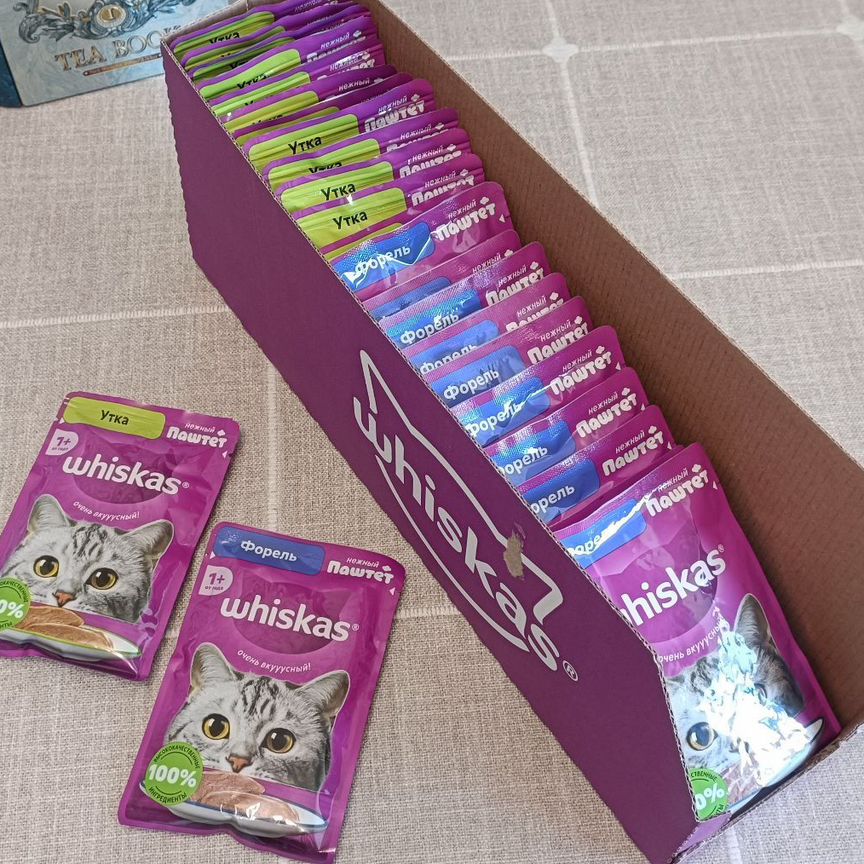 Корм для кошек Whiskas паштет 24 шт
