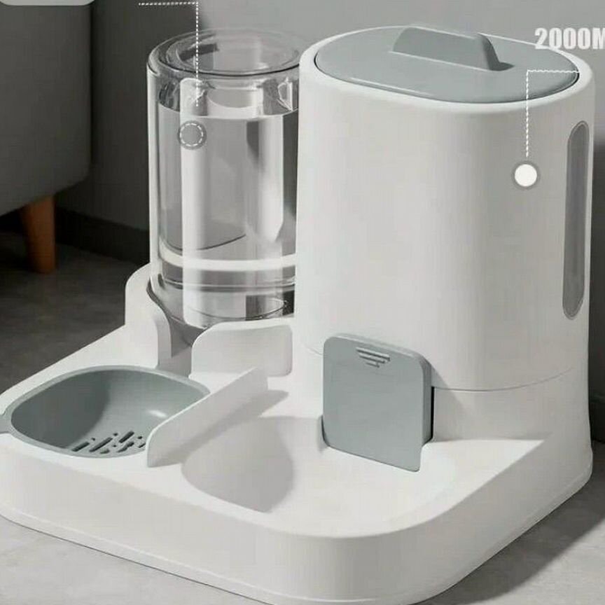 Автоматическая кормушка для кошек 2в1