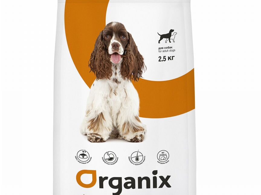 Organix - Корм для собак конт. веса утка рис 18кг