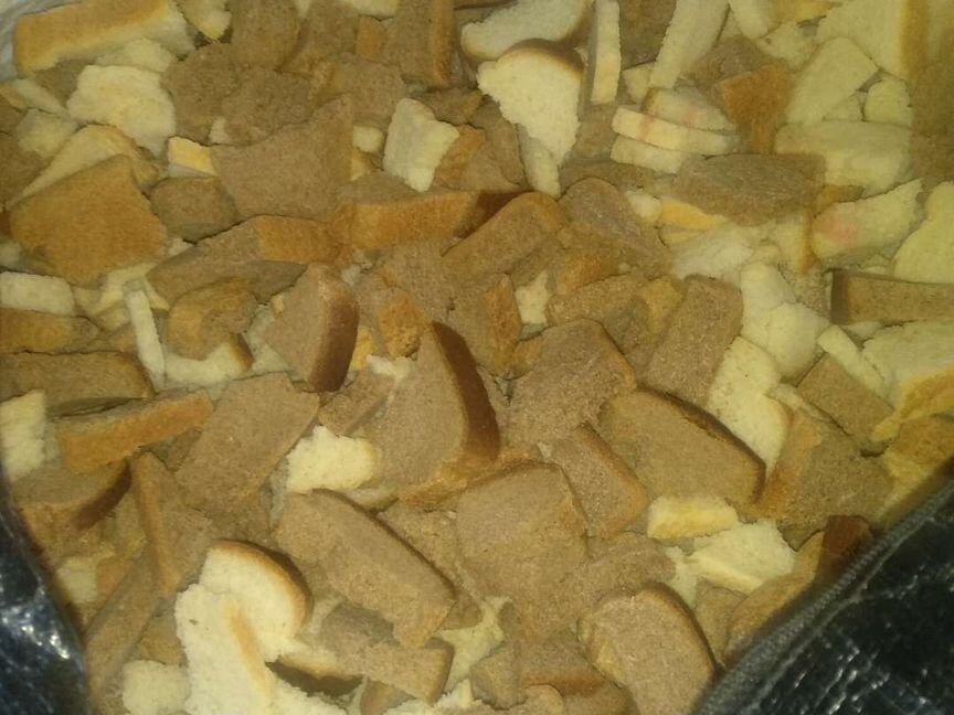 Сухари для сельскохозяйственных животных и птиц